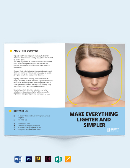 18+ Electronic Brochures - Free PSD, AI, EPS Format download