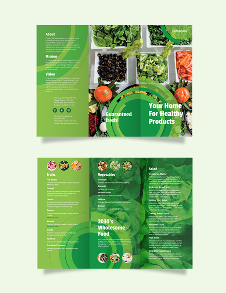 31 Food Brochure Templates PSD EPS AI Format Download