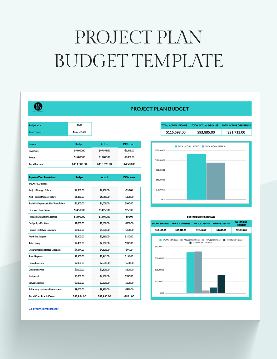 Project Plan Budget Template Download In Word Google Docs Excel 