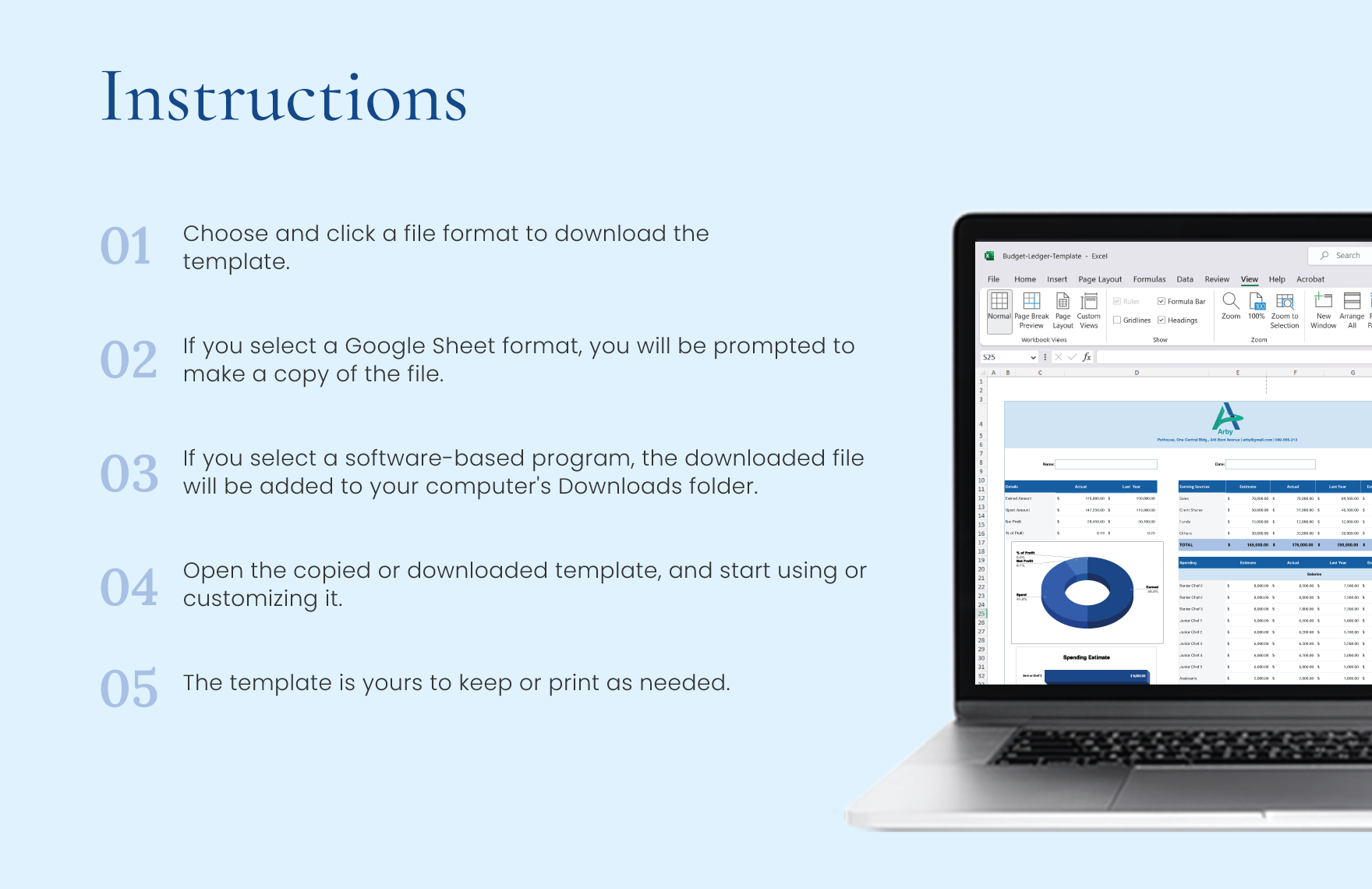 Restaurant Budget Template - Download in Word, Google Docs, Excel, PDF ...