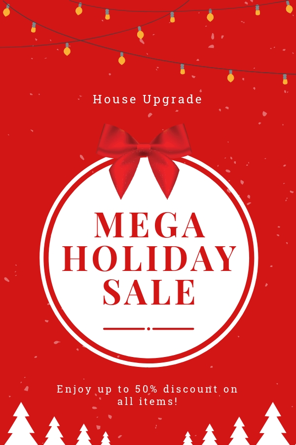 Holiday Collection Sale Pinterest Pin Template - PSD | Template.net