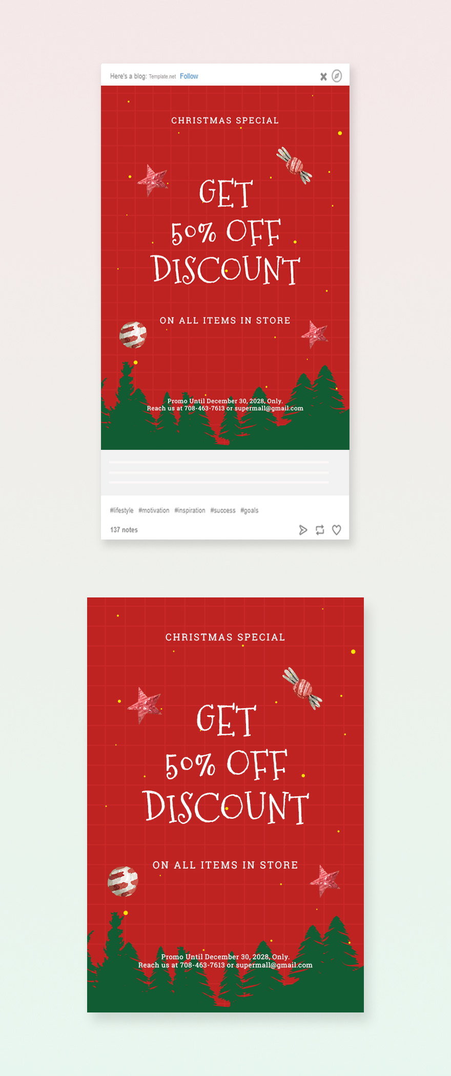 Holiday Off Discount Sale Whatsapp Image Template - PSD | Template.net