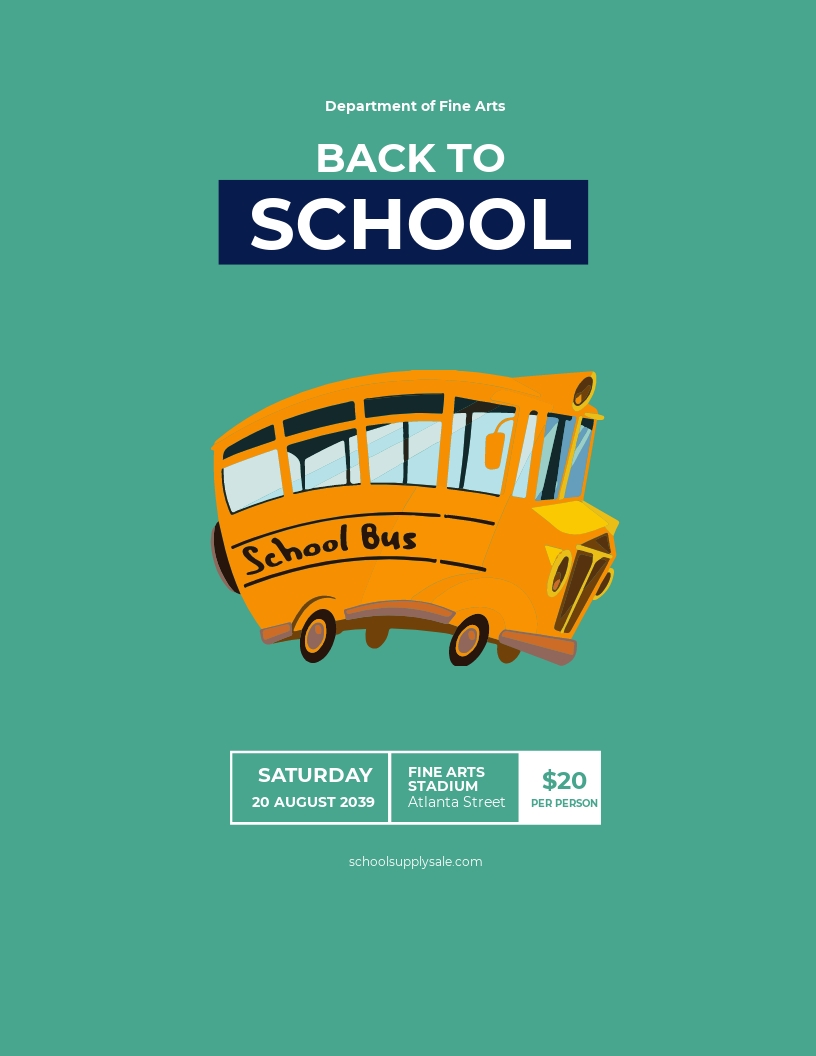 Back To School Flyer Template