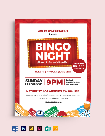 Word Bingo Template - 16+ Word Documents Download