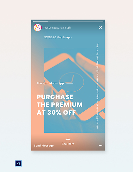 Mobile App Promotion Instagram Post Template - Download in PSD ...