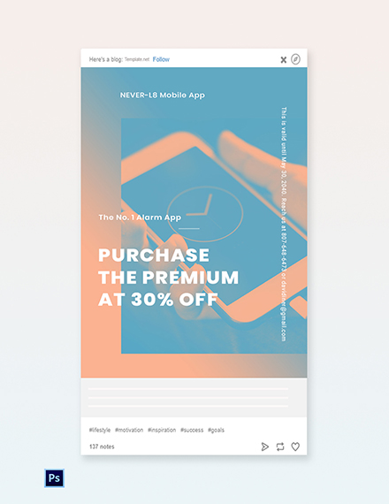 Mobile App Promotion Facebook Post Template - Download in PSD ...