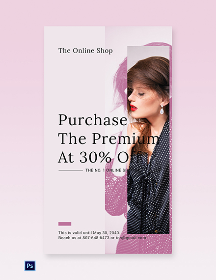 Online Shop App Promotion Instagram Story Template - Download in PSD ...