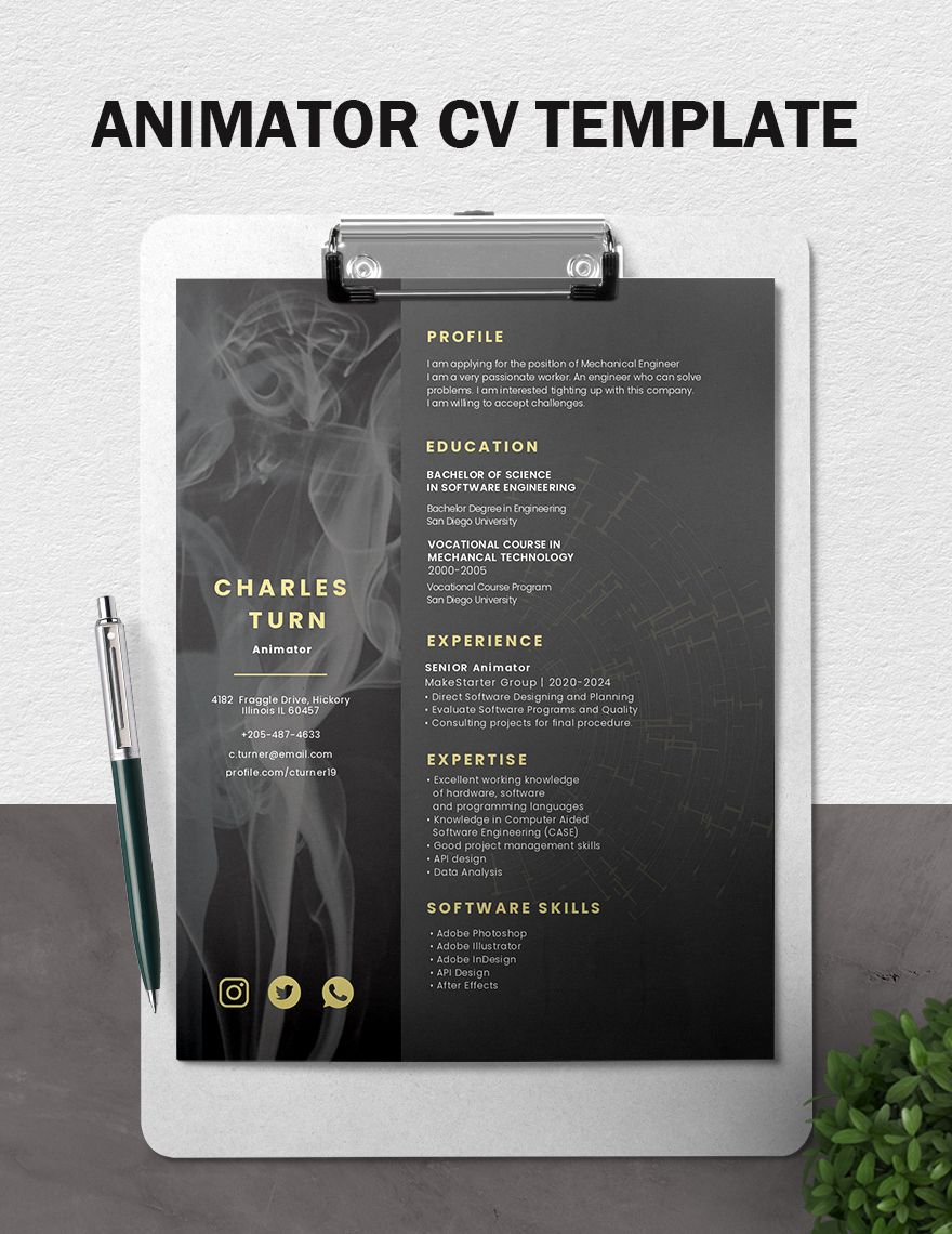 Free CV Form Template - Google Docs, Word | Template.net