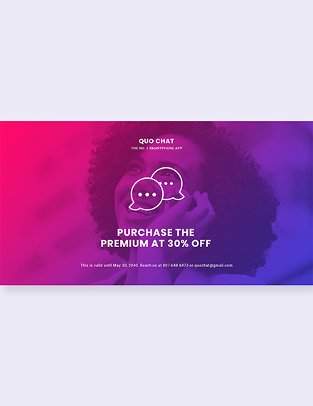 Chat App Promotion Linkedin Post Template - PSD | Template.net