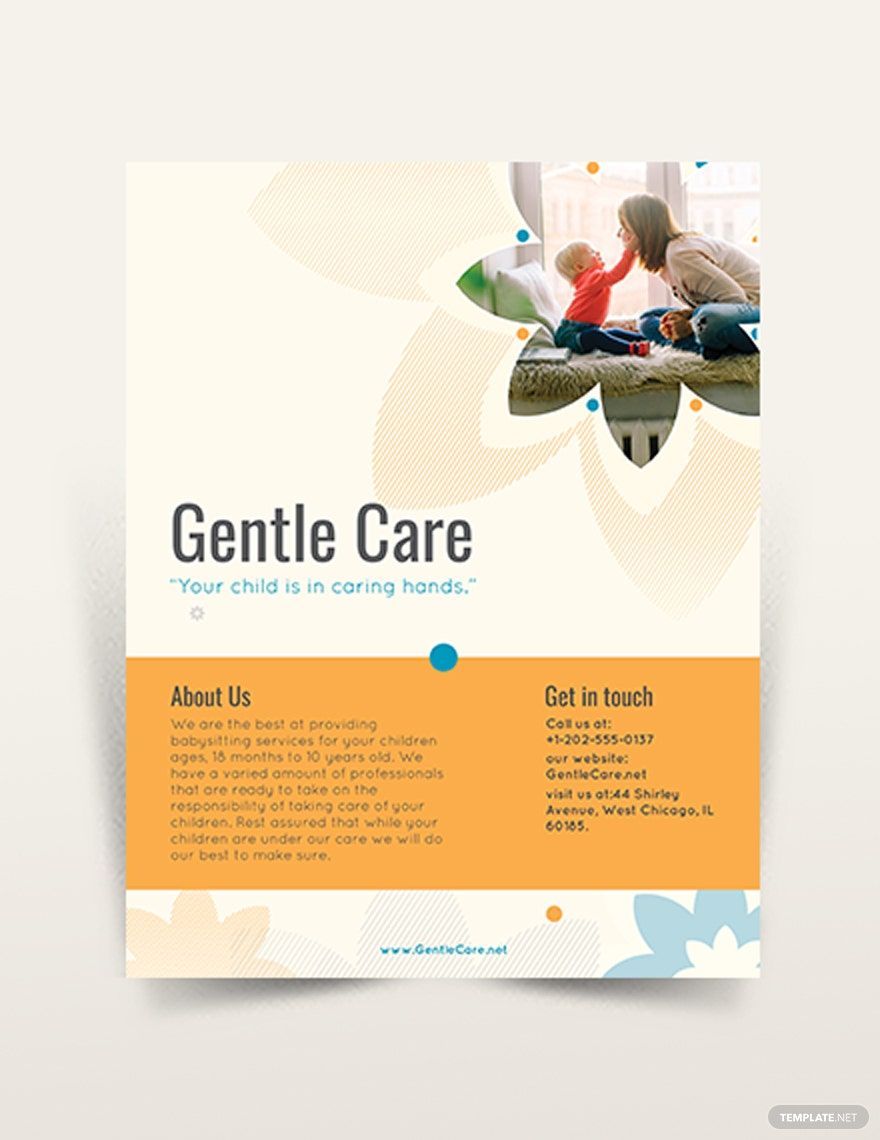 Babysitting Flyer Template Download In Word Google Docs Illustrator 