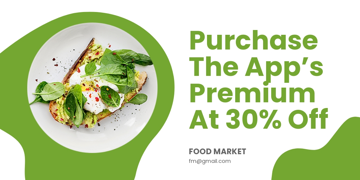 Restaurant App Promotion Whatsapp Image Template - PSD | Template.net