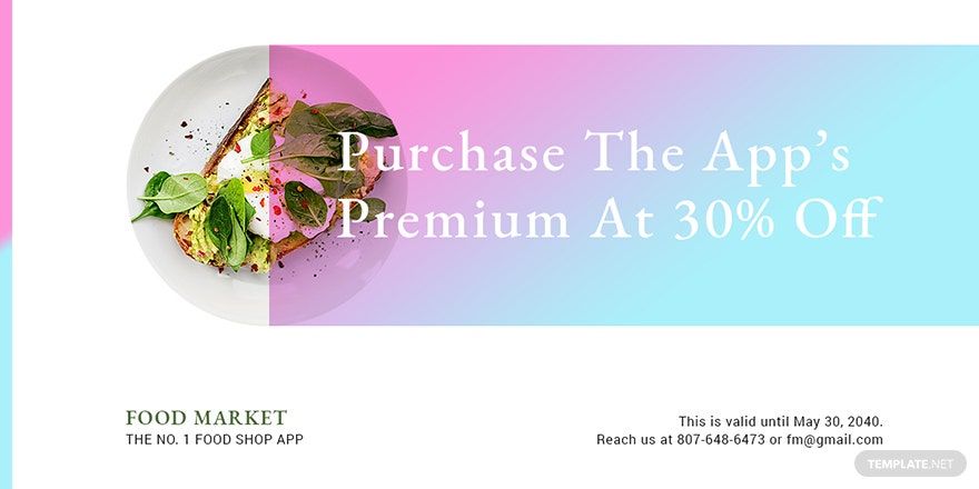 Editable Food App Promotion Whatsapp Image Post Template - PSD ...