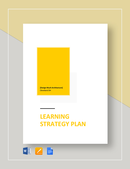 Learning Plan Template - 15+ Samples, Examples Format Download