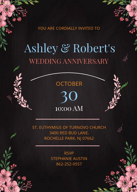 Free Anniversary Invitation Templates 40 Download In Word PSD Pages 