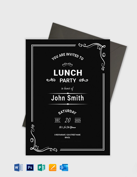 32+ Lunch Invitation Templates - Free Downloads | Template.net