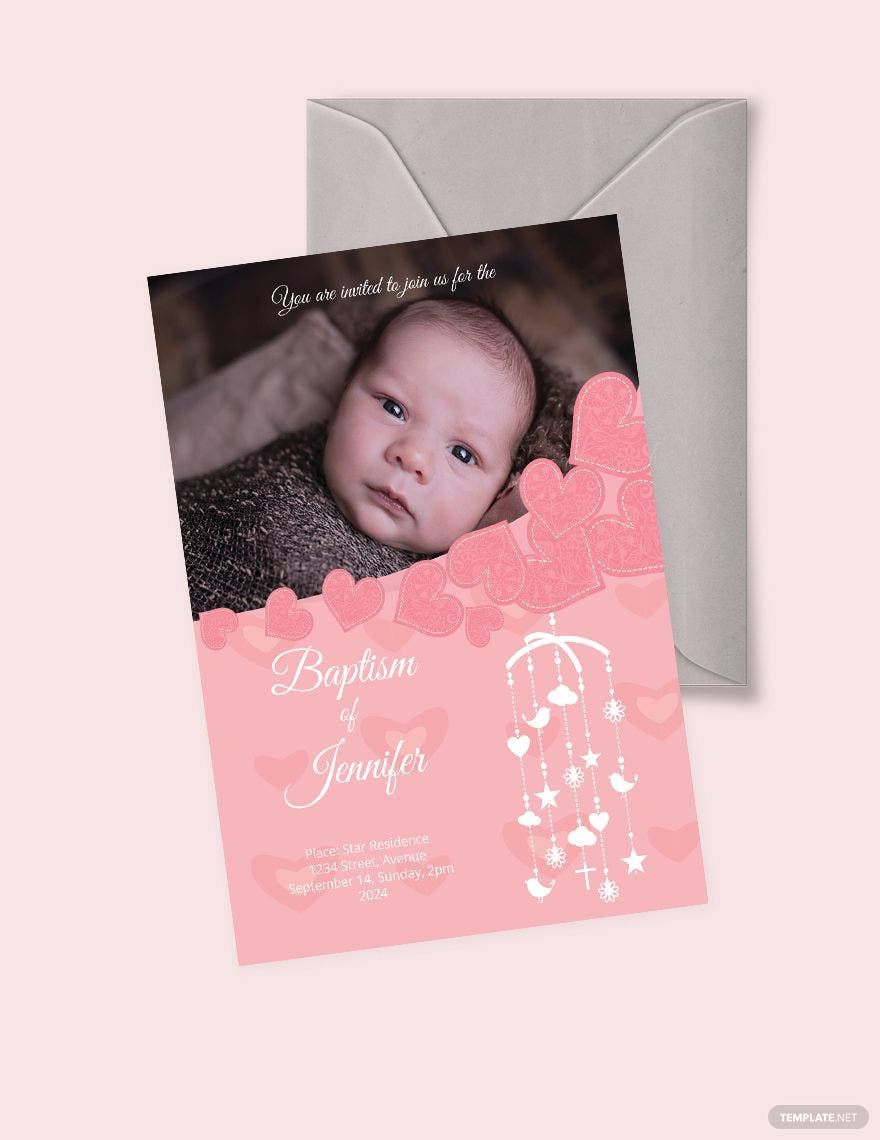 17 Baptism Invitation Designs Templates In PSD