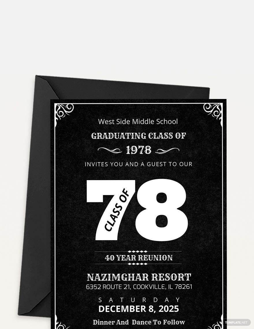 Free Classic Reunion Invitation Template Download In Word PSD 
