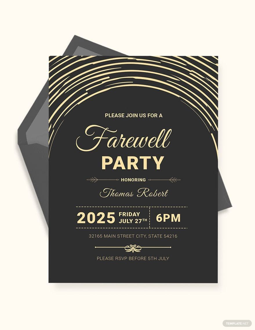 FREE Farewell Invitation Templates Examples Edit Online Download