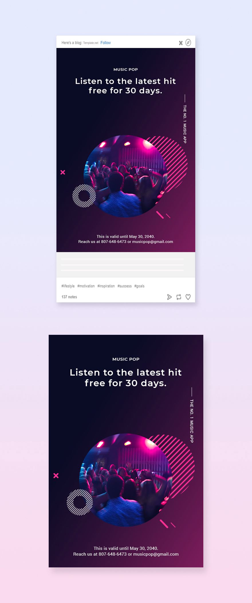 Food App Promotion Tumblr Post Template - PSD | Template.net