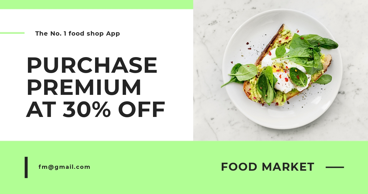 Restaurant App Promotion Whatsapp Image Template - PSD | Template.net