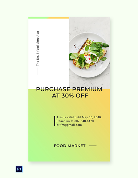 Food App Promotion Blog Image Template - Download in PSD | Template.net