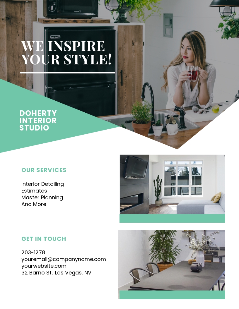 Interior Studio Flyer Template