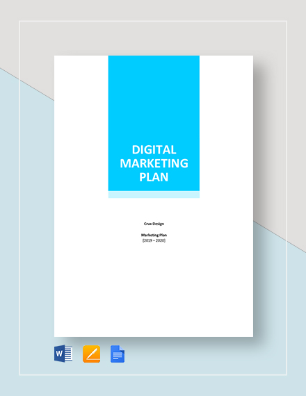 Digital Marketing Plan Template - 8+ Free Word, PDF Documents Download
