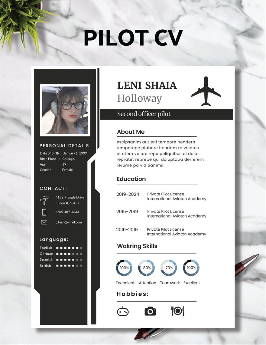 Minimal Portfolio Template - InDesign, Word, Apple Pages, Publisher ...