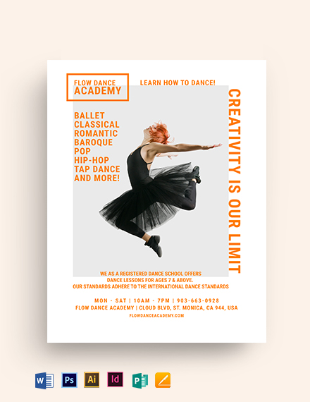 25+ Dance Studio Flyer Designs & Templates - PSD, AI | Free & Premium ...