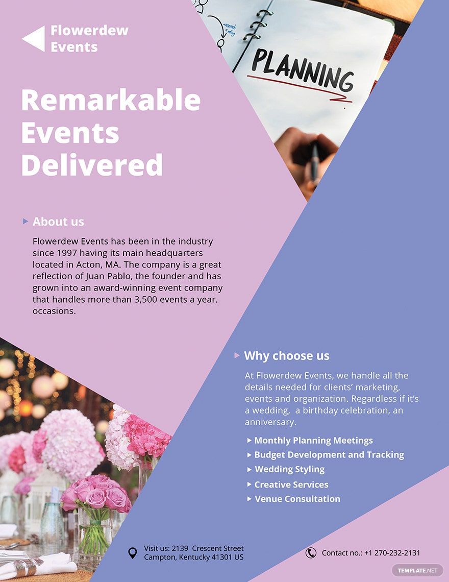 Event Planning Flyer Template Download In Word Google Docs 