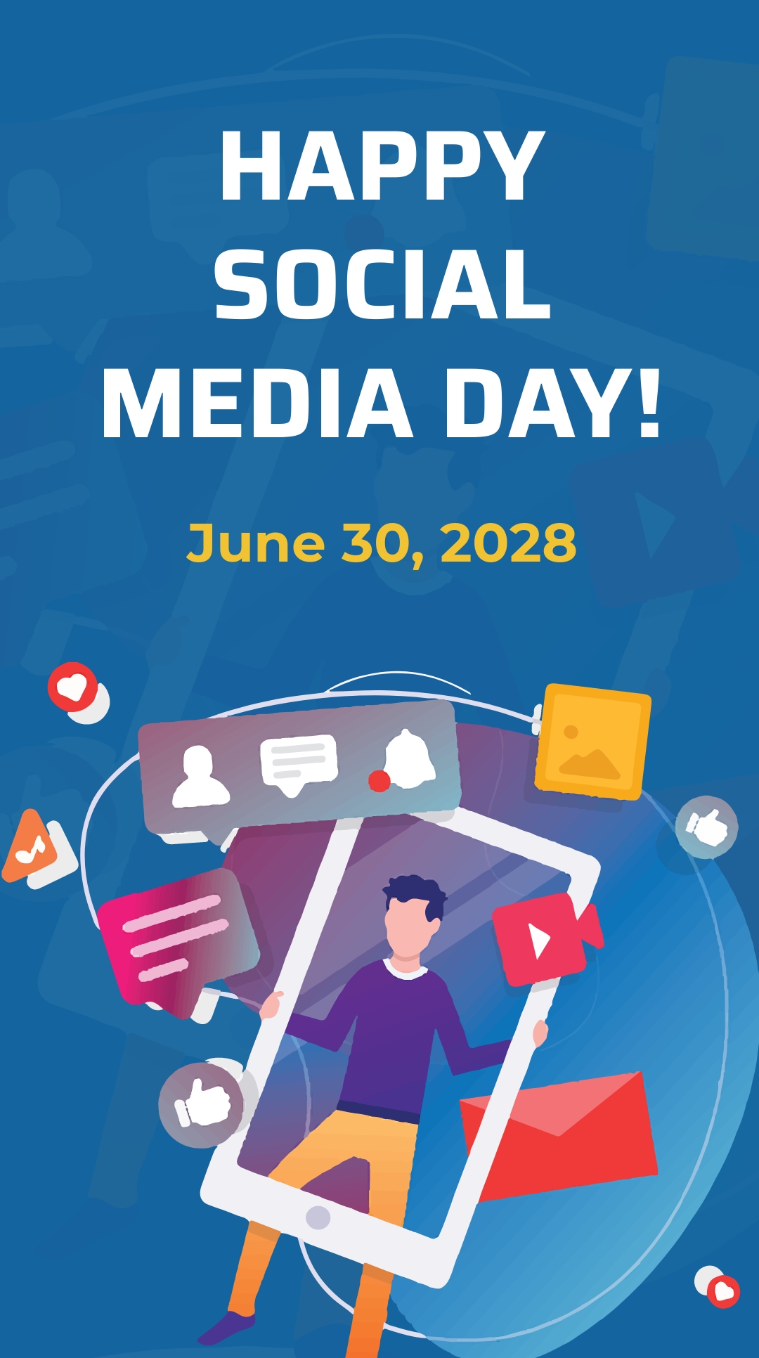 Social Media Day Instagram Story Template