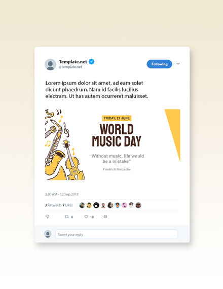 World Population Day Twitter Post Template - PSD | Template.net