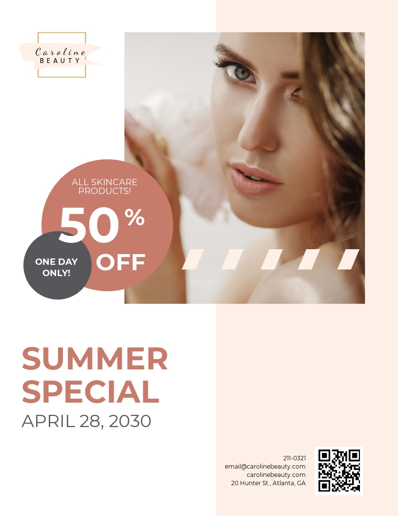 Beauty Product Flyer Template | Template.net