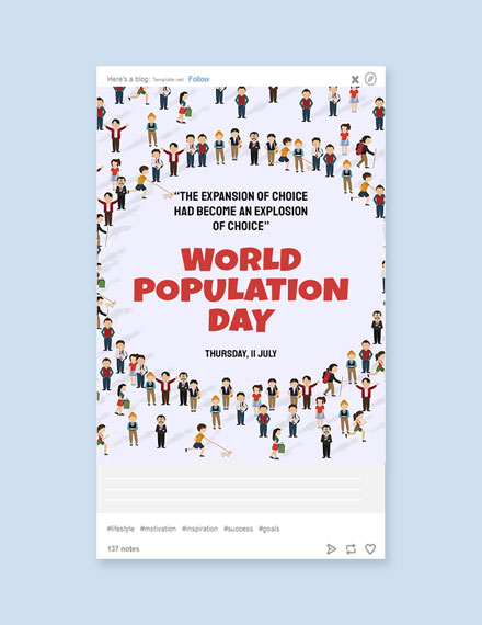 Free World Population Day Pinterest Pin Template - PSD | Template.net