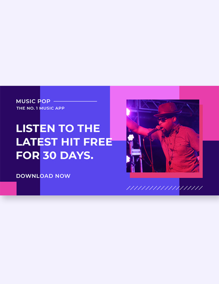 Free Music Studio App Promotion Twitter Post Template Psd