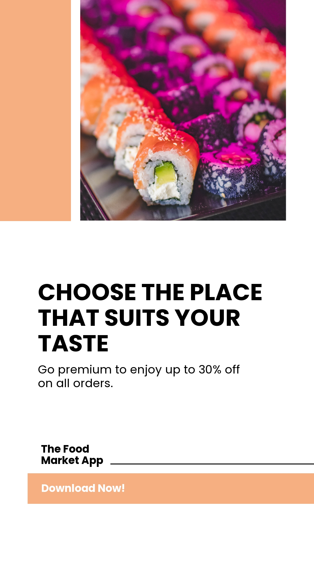 FREE Editable Food App Promotion Instagram Story Template - PSD