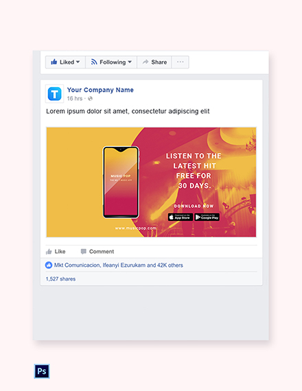 FREE Elegant App Promotion Facebook Post Template - PSD | Template.net