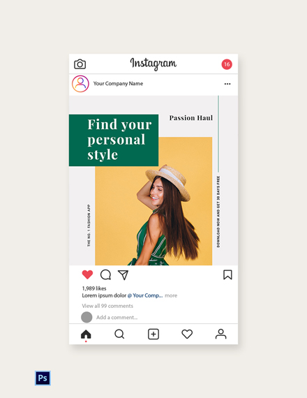 Fashion Sale Promotion Instagram Post Template - Download in PSD ...