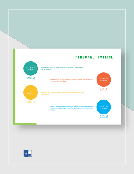 27+ Personal Timeline Templates - PDF