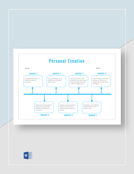 27+ Personal Timeline Templates - PDF