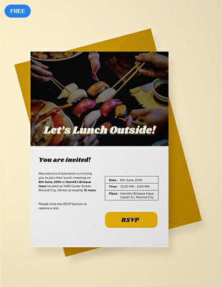 Printable Team Lunch Invitation Template - Edit Online & Download ...