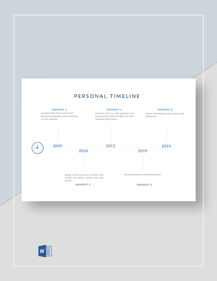27+ Personal Timeline Templates - PDF