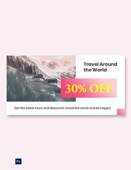 Free Travel Agency LinkedIn Blog Post Template - Download in PSD ...