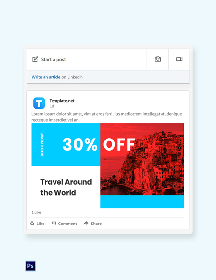 Summer Travel Blog Post Template - PSD | Template.net