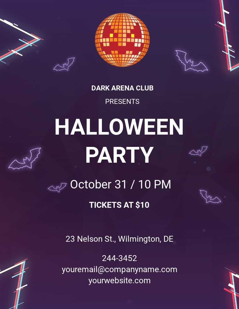 Halloween Invitation Flyer Template | Template.net