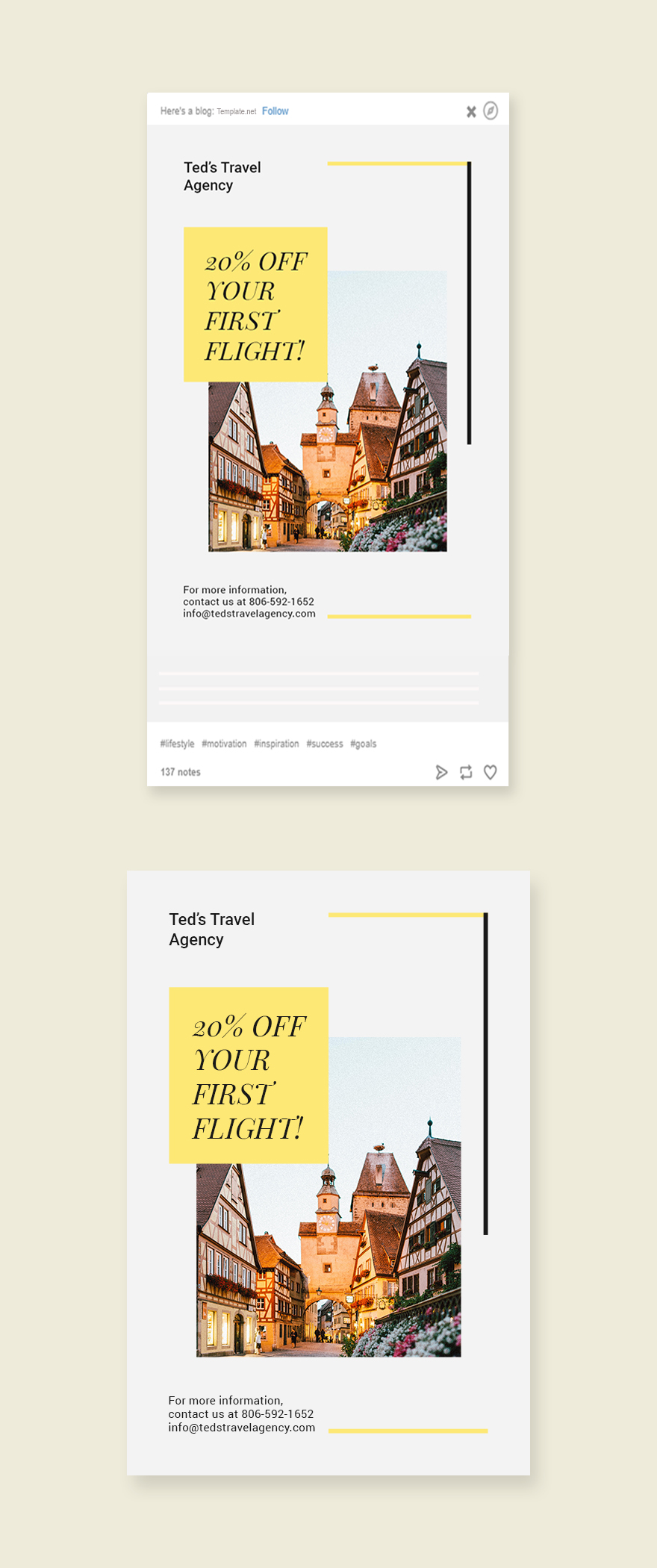 Free Travel & Tourism LinkedIn Blog Post Template | Template.net