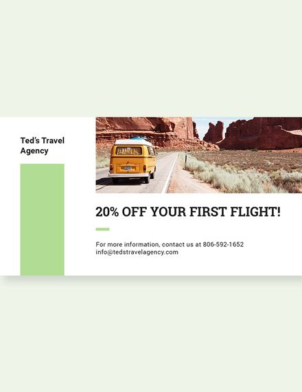 Travel Agency LinkedIn Blog Post Template - PSD