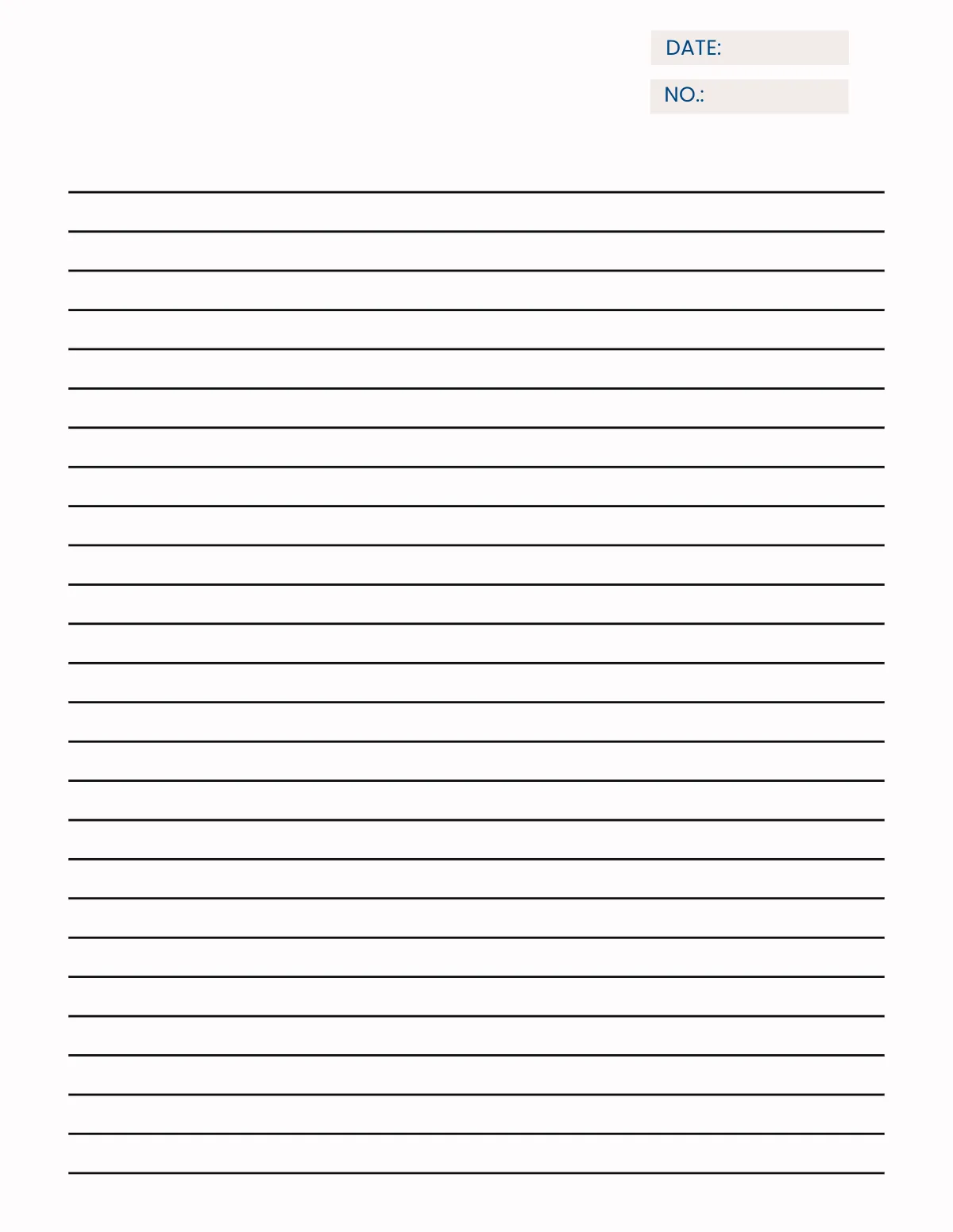 Free Notebook Paper Templates Editable And Printable