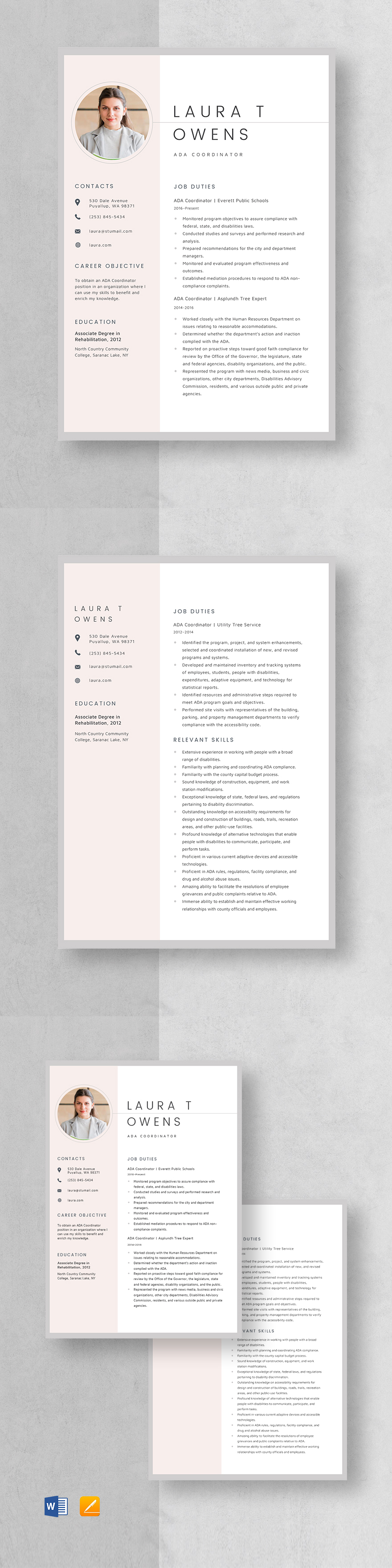 Free Medicaid Coordinator Resume Template - Word, Apple Pages ...