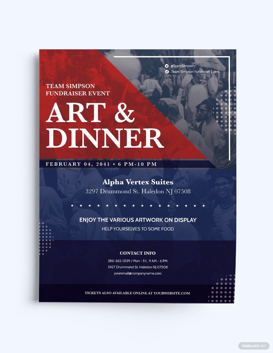 Political Fundraiser Flyer Template